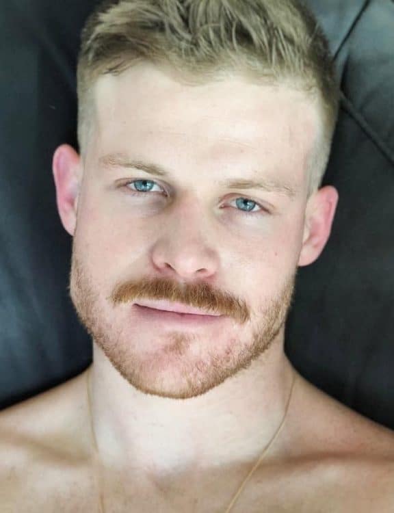 10 Blonde Mustache Looks New Celebrity Style Ideas Bald And Beards